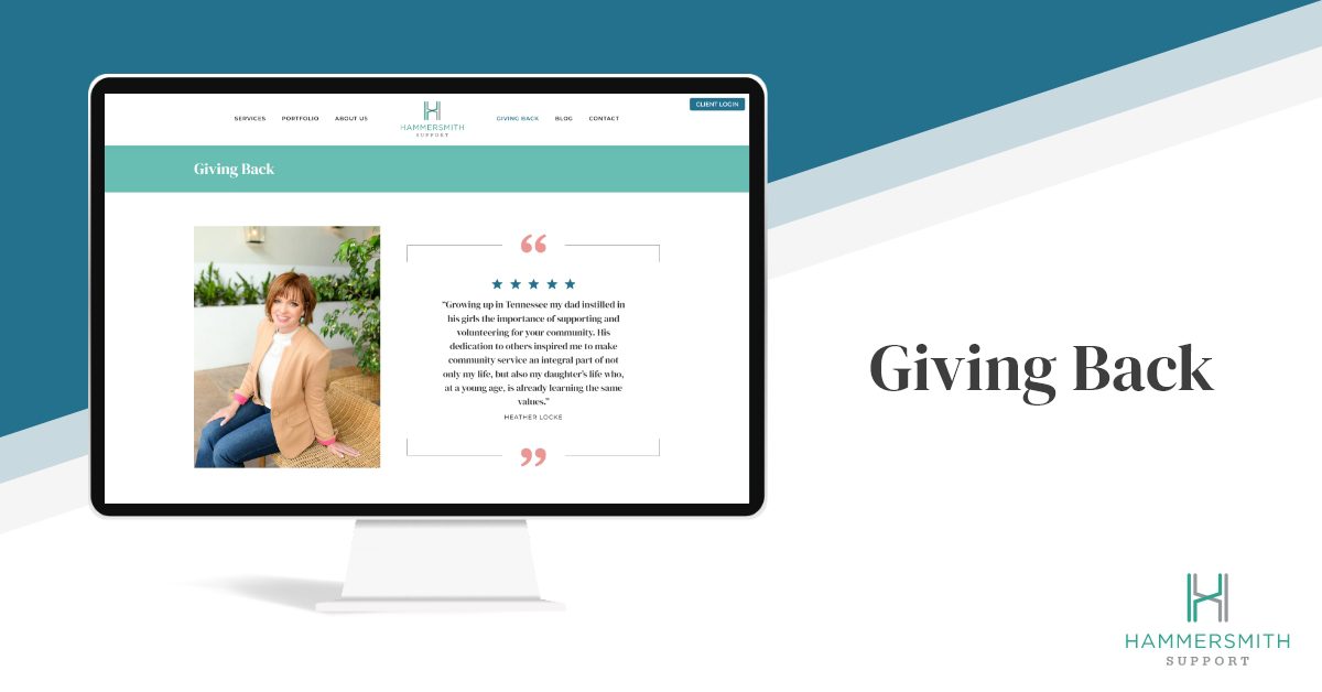 Giving Back | Hammersmith Support